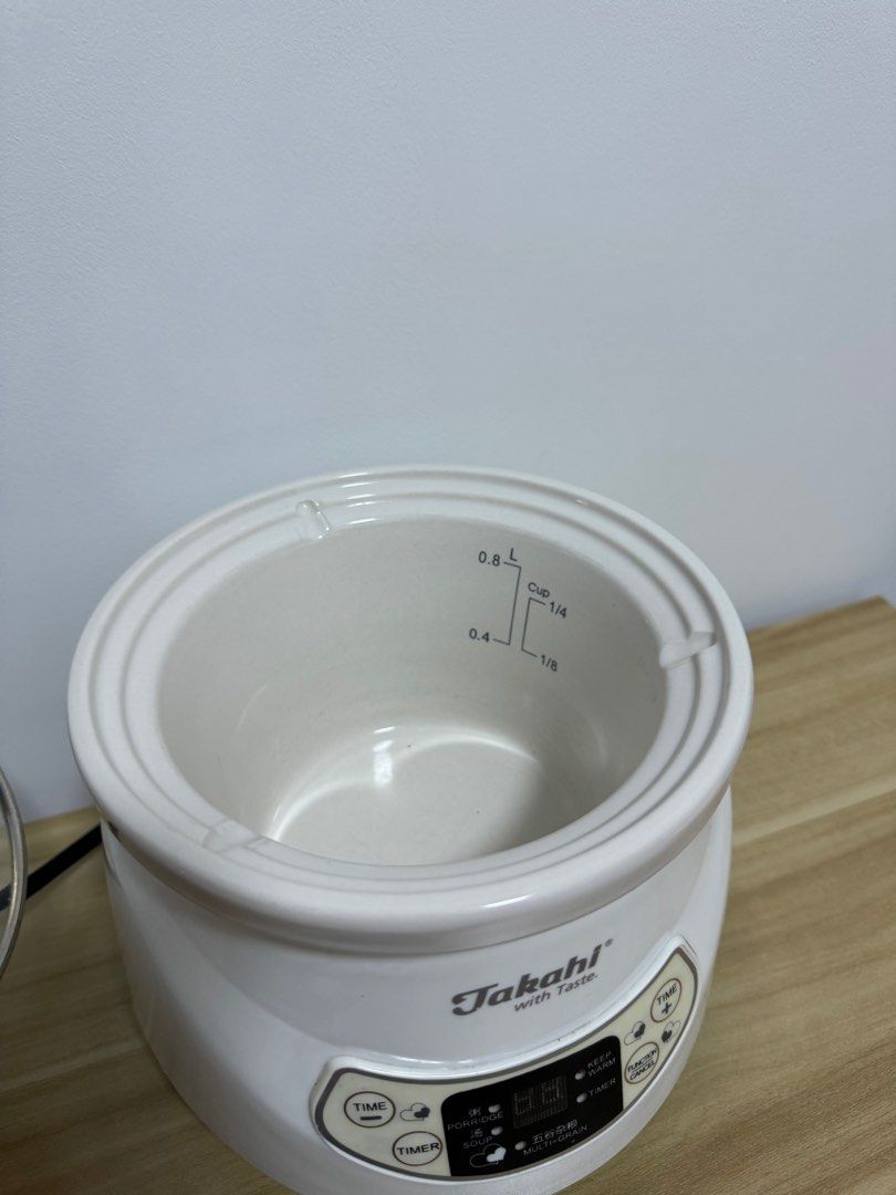 TAKAHI Electric Porridge and Soup Maker 0.8L/baby slow cooker/mini ...