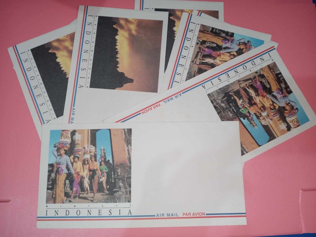 [TAKE ALL] Indonesia Bali and Borobudur Air Mail Par Avion Mailing ...