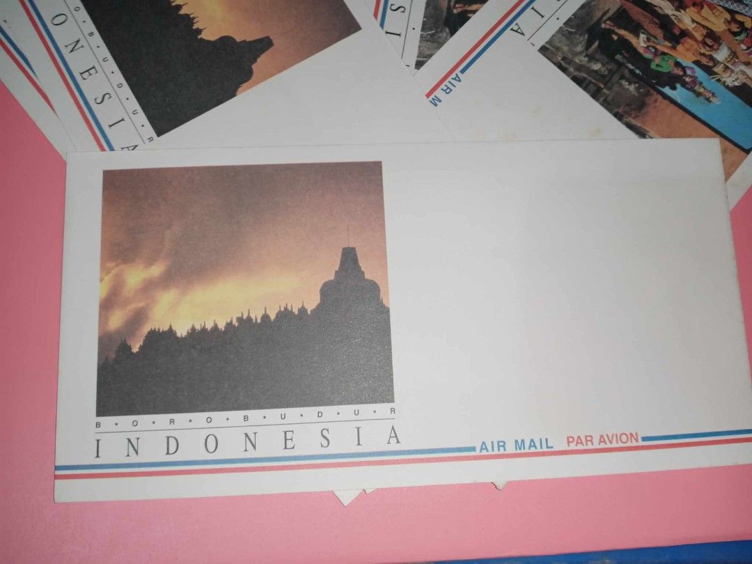 [TAKE ALL] Indonesia Bali and Borobudur Air Mail Par Avion Mailing ...