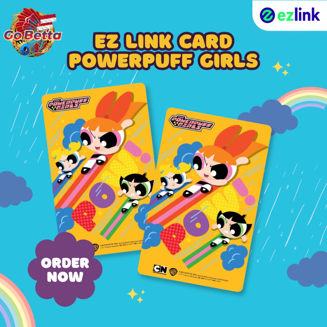 The Powerpuff Girls SimplyGo EZ-Link Card MRT Bus Ez Link Cards ...