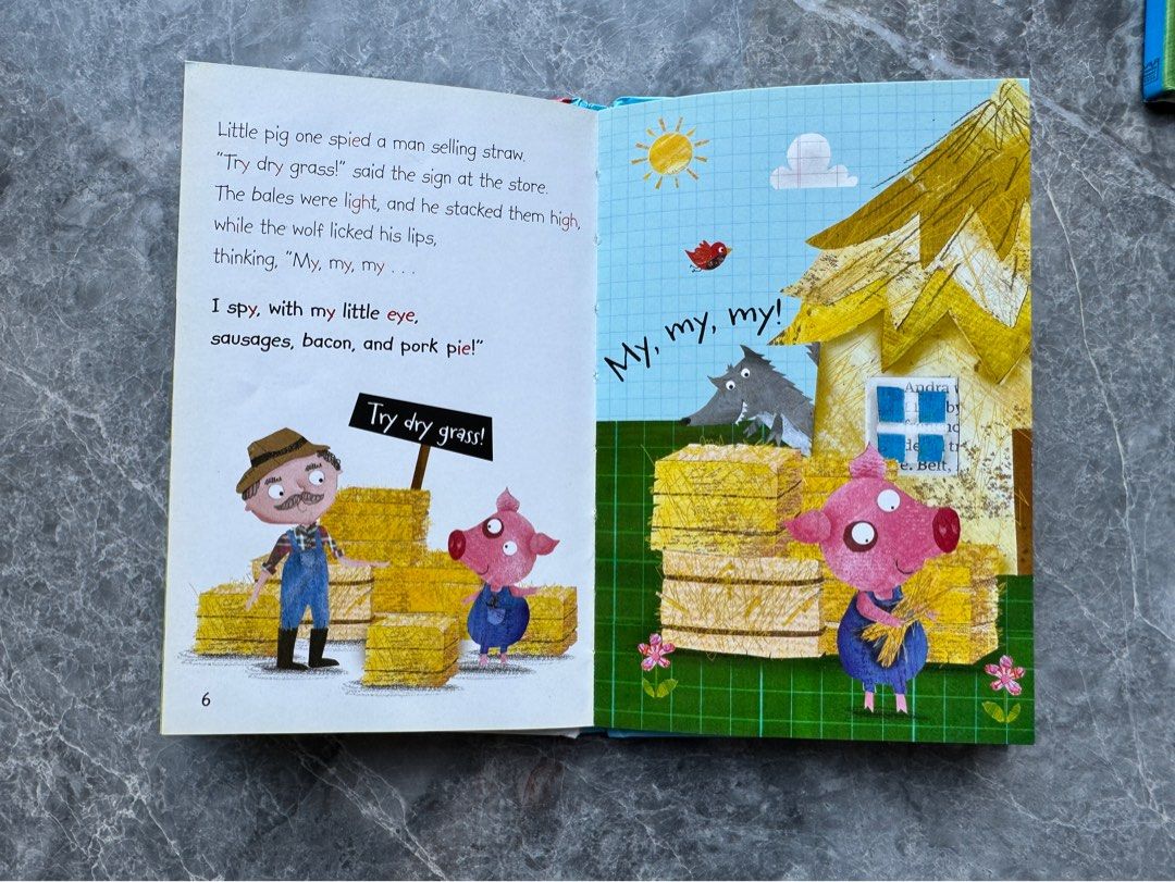 正版Three Little Pigs The Gingerbread Man Sleeping Beauty, 興趣及遊戲, 書本 & 文具 ...