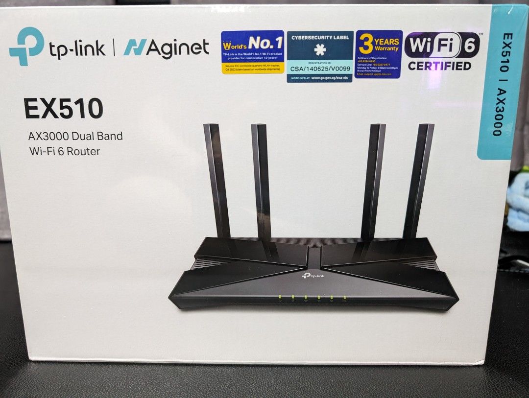 TPLINK EX510 AX3000 Dual Band Wi-Fi 6 Router, Computers & Tech, Parts ...