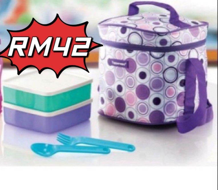 Tupperware Lunch Box Set with Cutlery, Furniture & Home Living ...