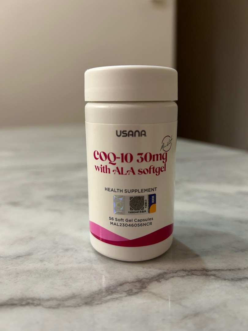 Usana Co-Q10 30mg with ALA 心脏宝 56 Soft Gel Capsules, Health & Nutrition ...
