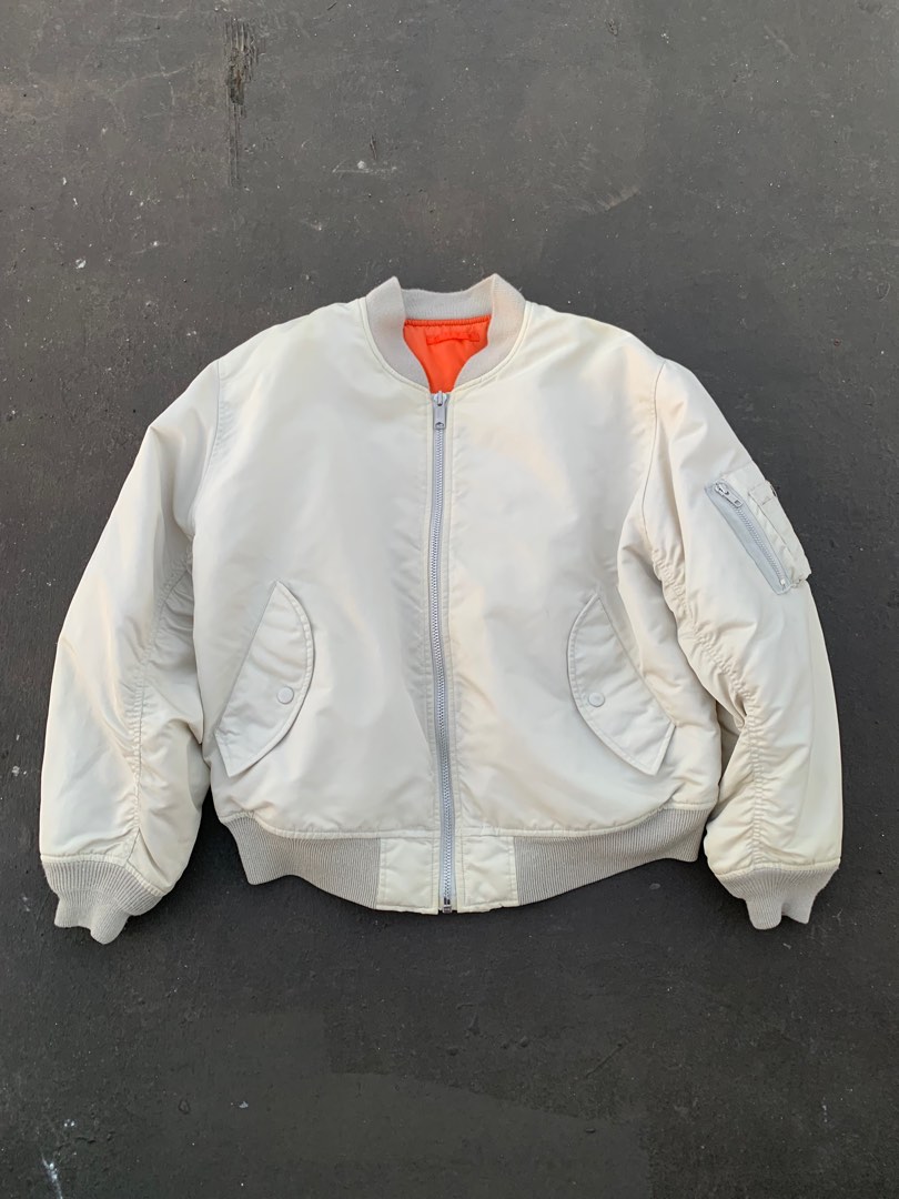 Vintage 90s uniqlo MA-1 Bomber jacket, Women's Fashion, Coats, Jackets and Outerwear on Carousell