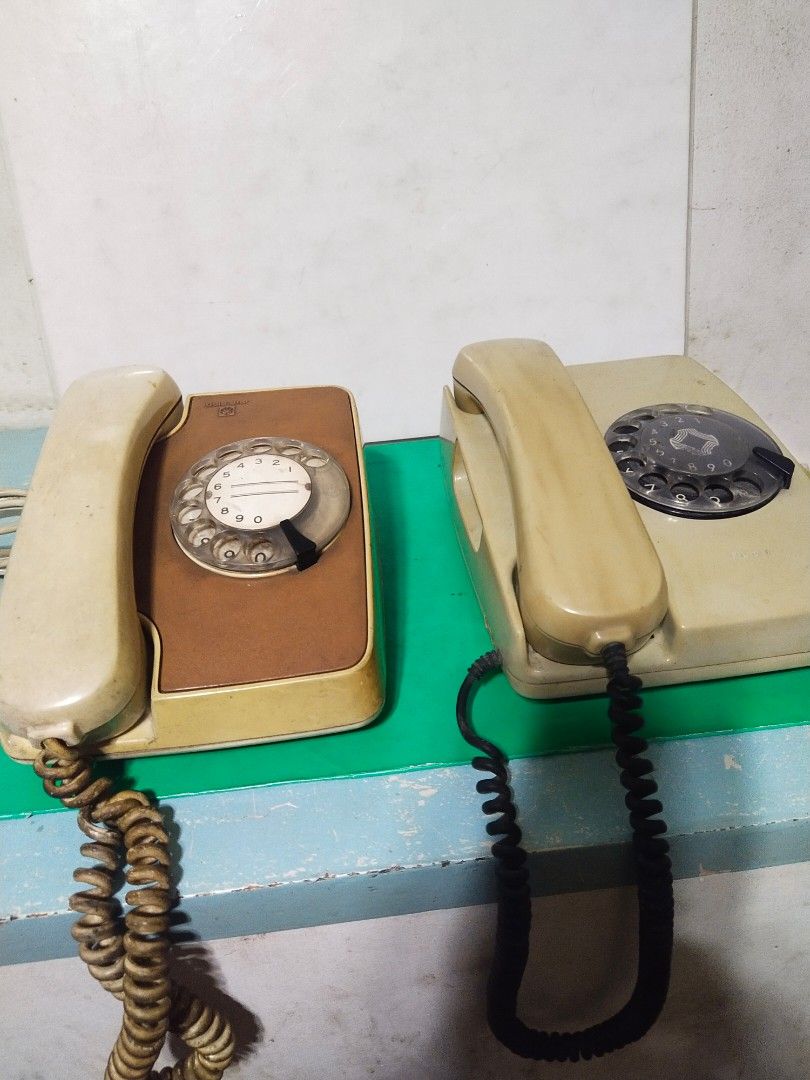 Vintage Tan & Brown color Rotary Phones/1980s era/Untested/Cool ...