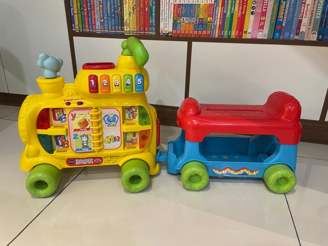 VTech Push and Ride Alphabet Train, Babies & Kids, Infant Playtime on ...