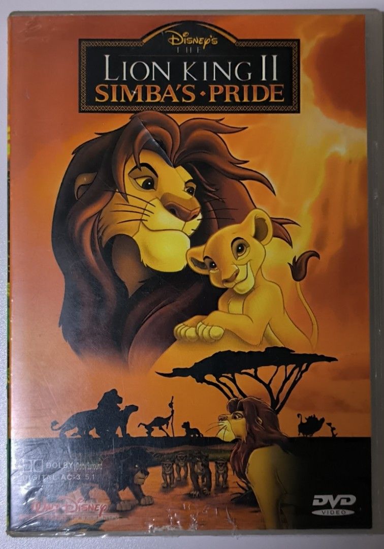 WALT DISNEY LION KING 2 Simba Pride (DVD), Hobbies & Toys, Music & Media, CDs & DVDs on Carousell