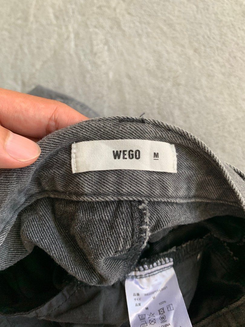 Wego washed grey baggy jeans, Announcements on Carousell