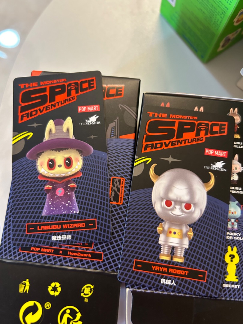 Wts authentic sealed foil Popmart the monster labubu space adventure ...