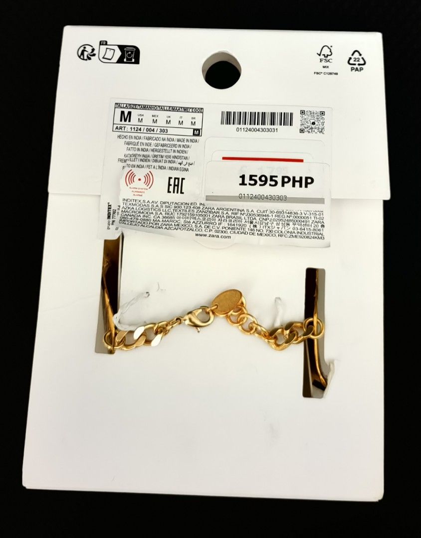 Zara Metal Bracelet, Women's Fashion, Jewelry & Organizers, Bracelets ...