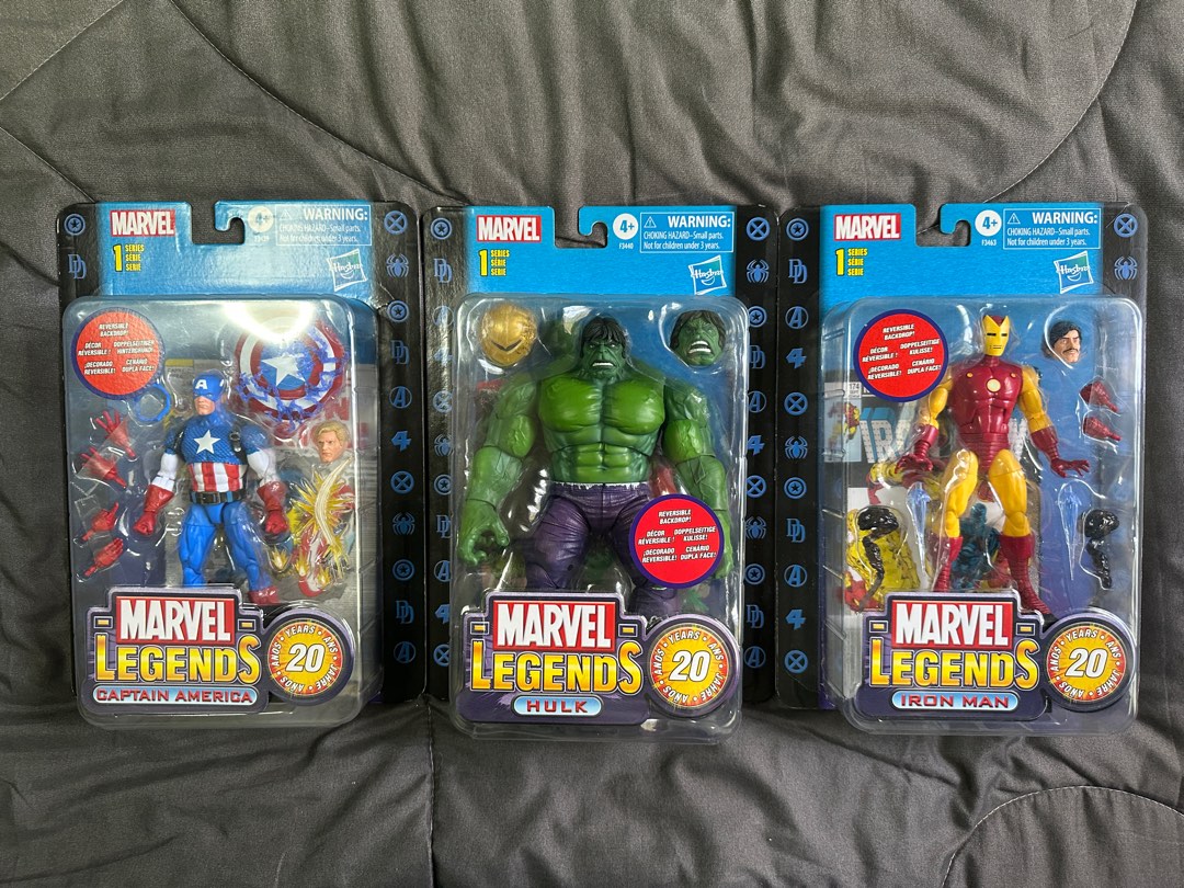 20th Anniversary Marvel Legends Captain America Iron man The Incredible ...