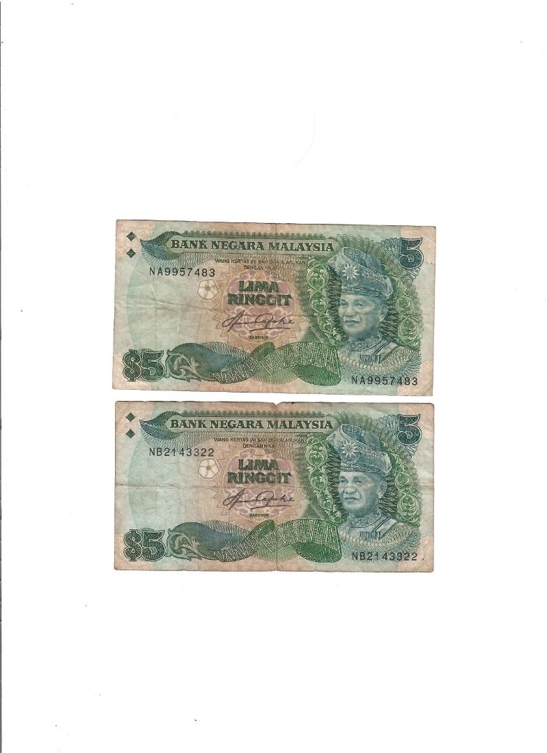 5th series rm5 duit lama malaysia, Hobbies & Toys, Collectibles ...