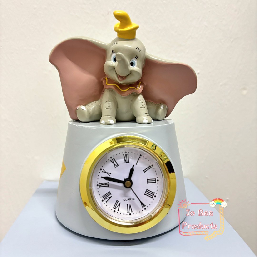 日版 小飛象 Dumbo 陶瓷立體造型 鐘 Clock, 傢俬＆家居, 家居裝飾, 時鐘 - Carousell