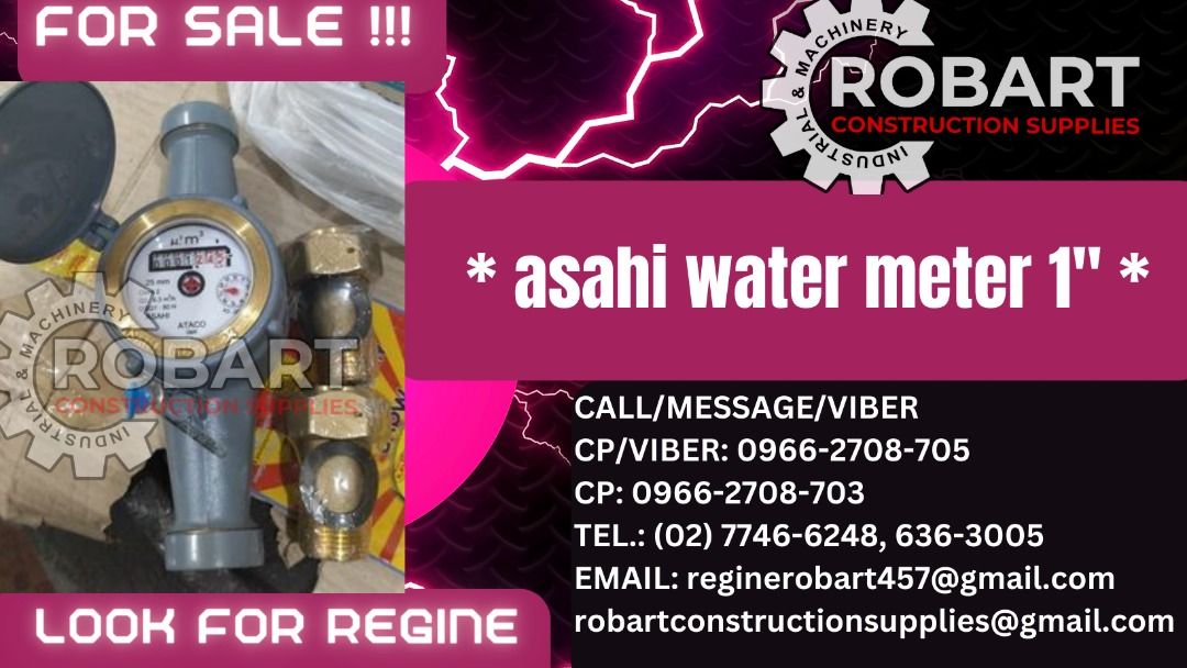 * asahi water meter 1" *, Commercial & Industrial, Construction Tools ...