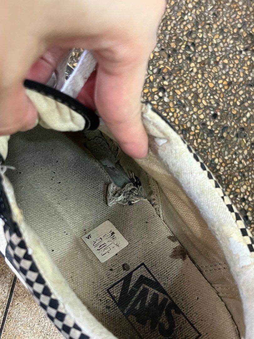 [ Heavily Used ] Vans Old Skool checkerboard Men, Men's Fashion ...