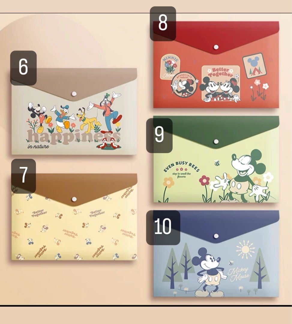 A4 Disney file in 10 designs, Hobbies & Toys, Stationery & Craft ...