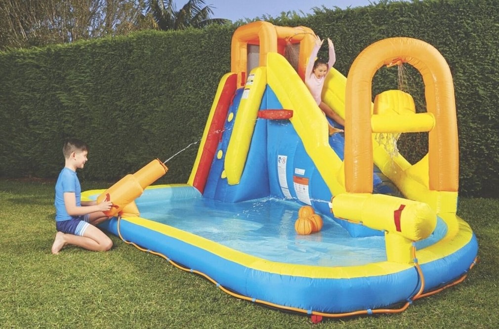 Aldi Big Air inflatable Water Park, 220 Volts, 50Hz, Hobbies & Toys ...