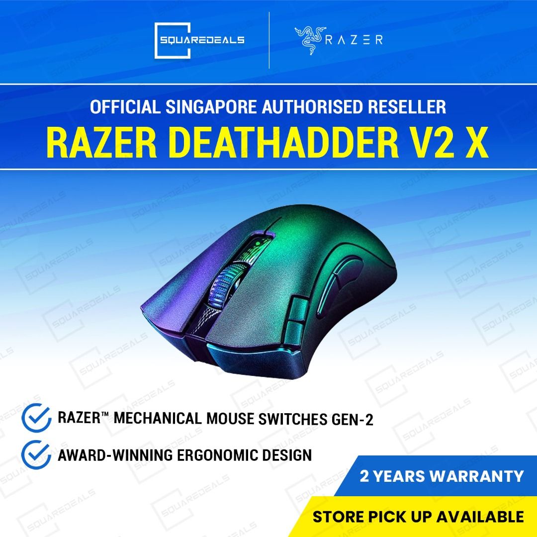 (FREE DELIVERY) Razer DeathAdder V2 X HyperSpeed Ultra Fast Wireless ...