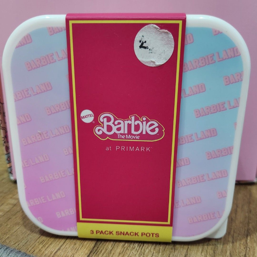Barbie Primark 3 pack Snack Pots, Furniture & Home Living, Kitchenware ...