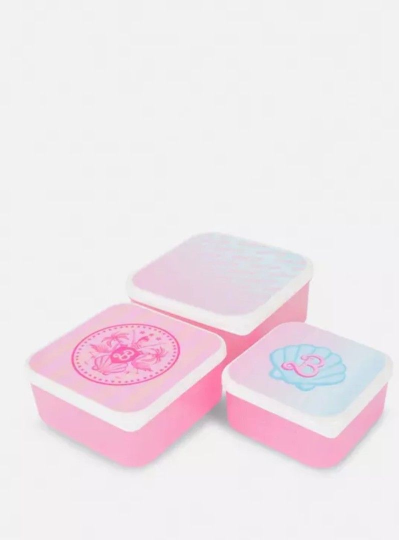 Barbie Primark 3 pack Snack Pots, Furniture & Home Living, Kitchenware ...