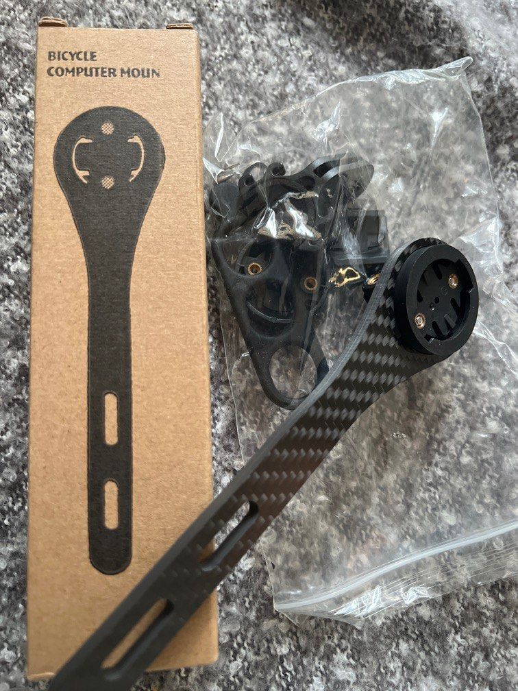Carbon Bicycle computer/speedometer mount, Sports Equipment, Bicycles ...