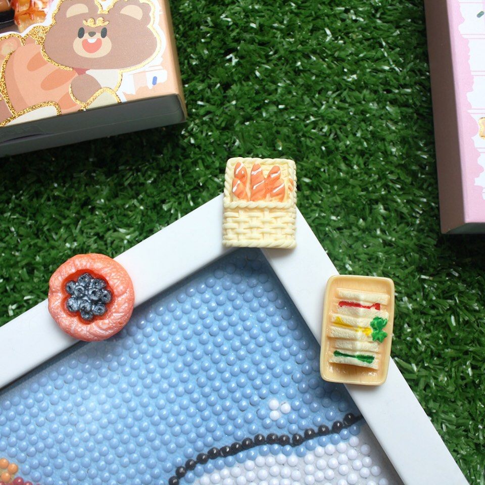 Bubu Bakery Season 1 3D Miniature Food Stickers, Desain & Kerajinan ...