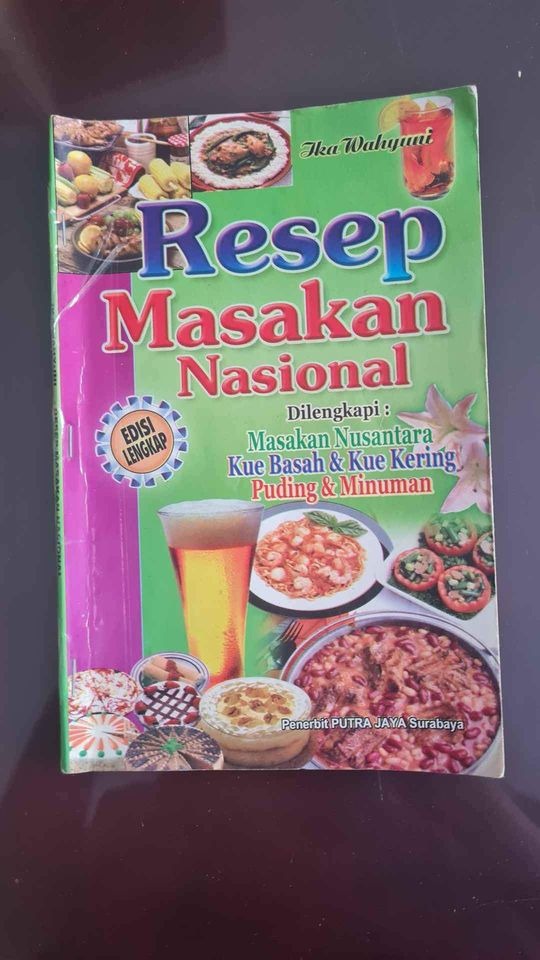 Buku Resep Masakan Nasional Buku And Alat Tulis Majalah And Lainnya Di Carousell 