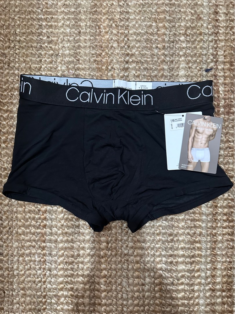 Calvin Klein Ultra-Soft Modal Trunks, Men's Fashion, Bottoms, Underwear ...