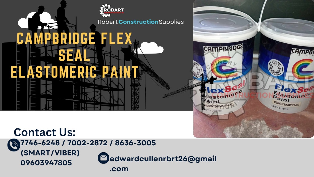 CAMPBRIDGE FLEX SEAL ELASTOMERIC PAINT, Commercial & Industrial, Construction & Building ...