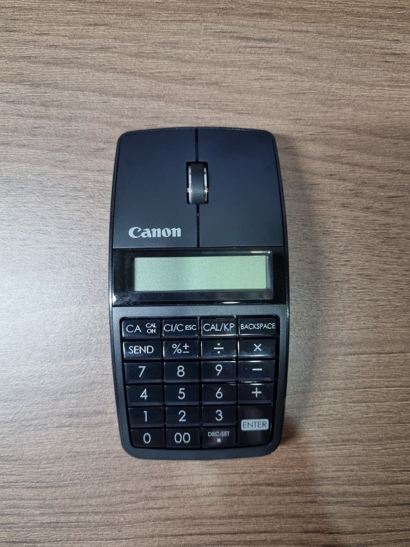 Canon Bluetooth 3-in-1 Wireless Mouse Calculator and Keypad Black Mark ...