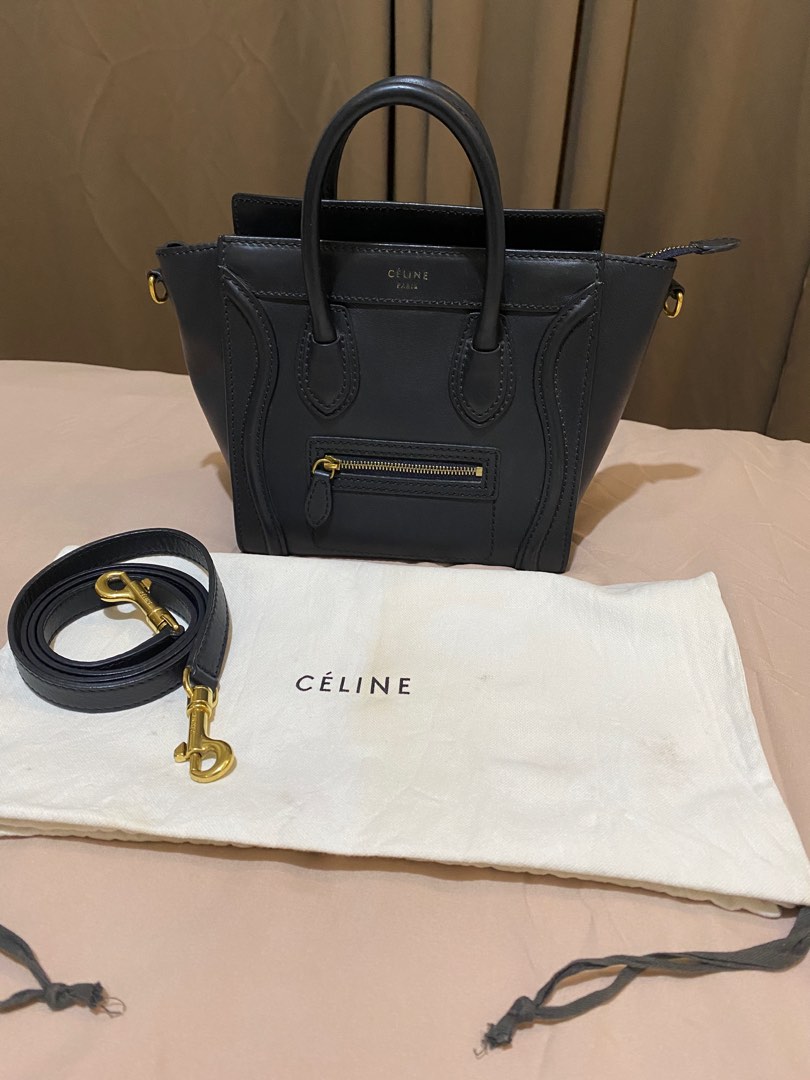 Celine Nano Luggage in Navy Blue with GHW / Old Celine Nano Luggage ...
