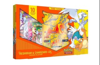 Pokemon Tag Team GX Charizard & Reshiram GX Full Art Simplified Chinese ...