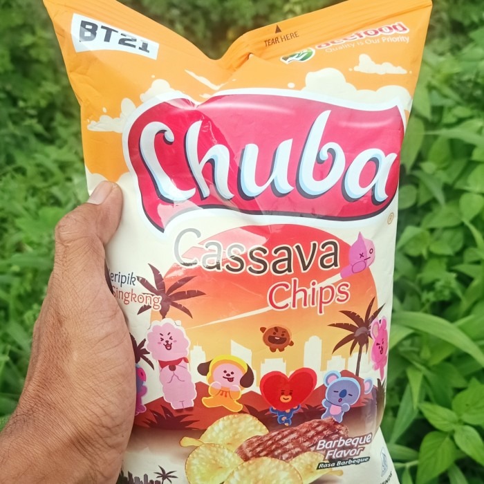 Chuba Cassava Chips 140g (BBQ/CHILLI BALADO) BT21 EDITION, Food ...