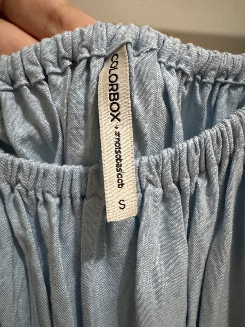 Colorbox Baby Blue Dress, Fesyen Wanita, Pakaian Wanita, Gaun & Rok di ...