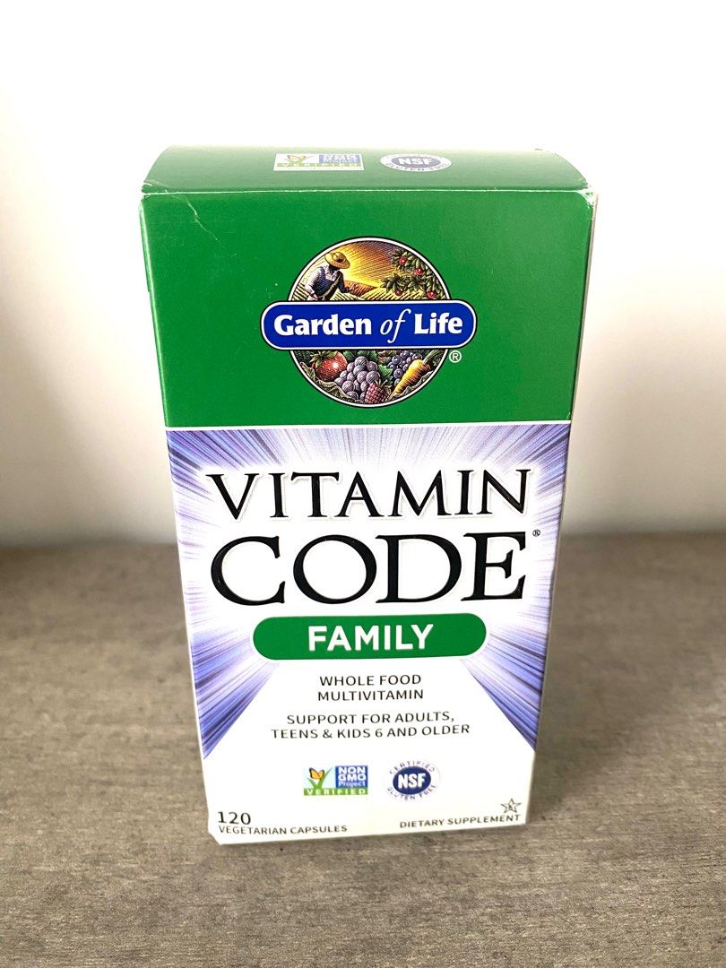 Garden of Life Vitamin Code, Family, Whole Food Multivitamin, 120 ...
