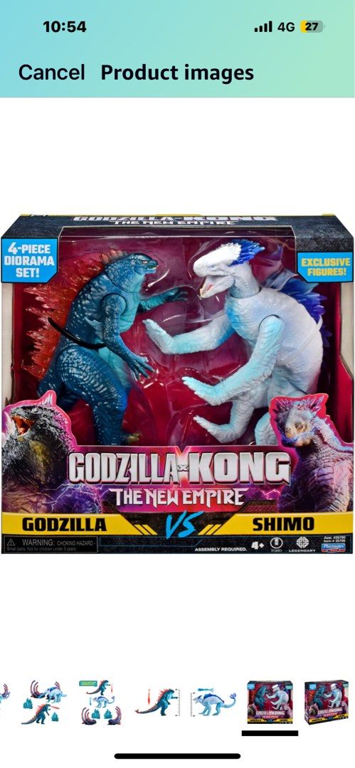 Godzilla x Kong Godzilla vs Shimo Figure 2-Pack by Playmates Toys ...