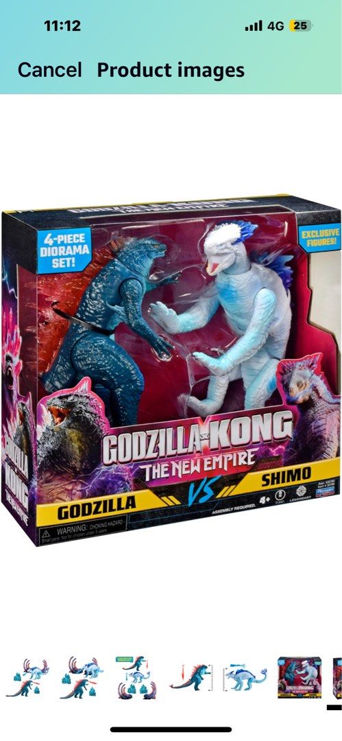 Godzilla x Kong Godzilla vs Shimo Figure 2-Pack by Playmates Toys ...