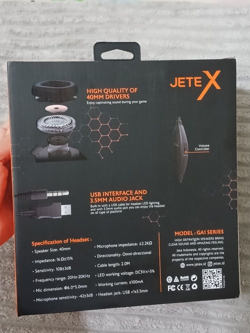 Headset jetex ga1 series, Elektronik, Audio di Carousell