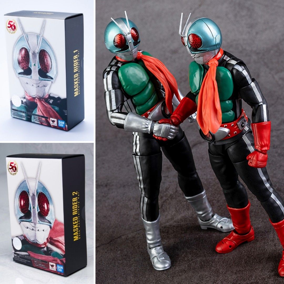 *in stock* SH Figuarts SHF Shinkocchou Seihou Shin Kamen Rider 1 and 2 ...