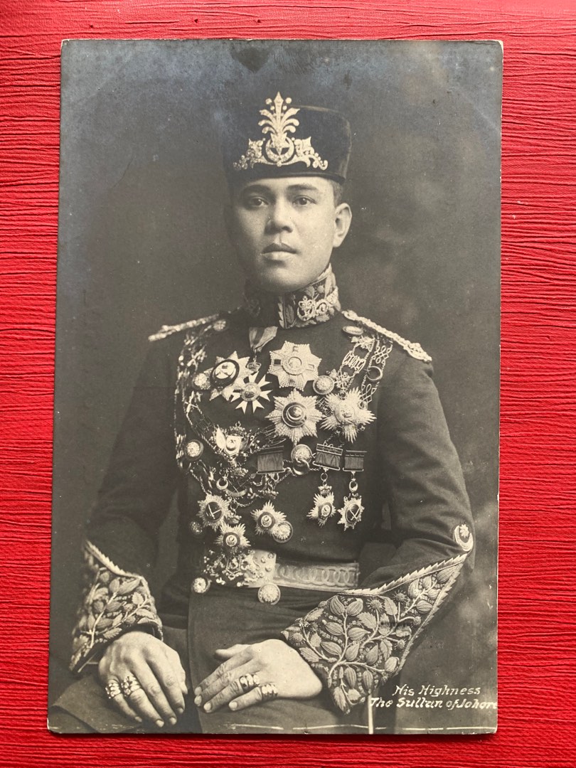 Johore SULTAN IBRAHIM 1920 Postcard RARE, Hobbies & Toys, Collectibles ...