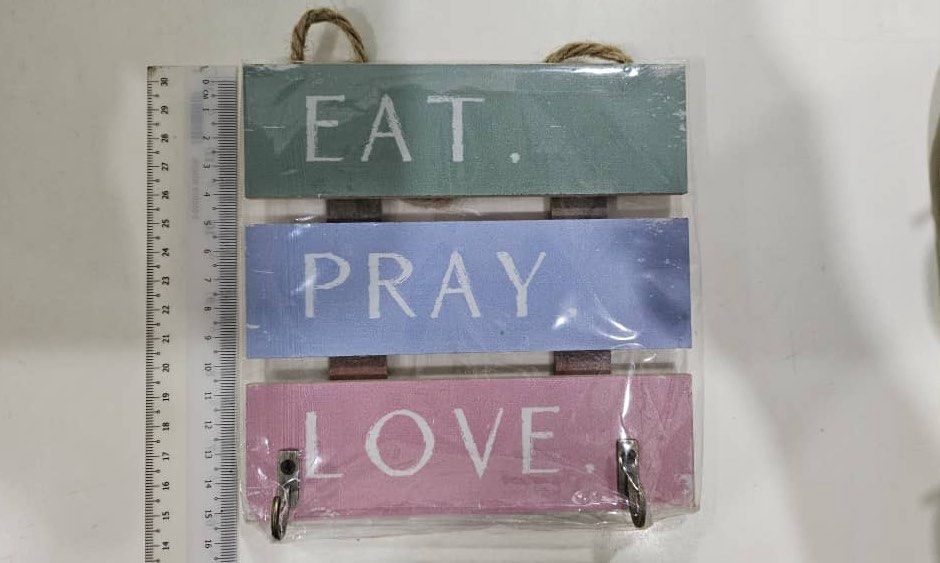 Kaison Eat Pray Love Words of wisdom Wall Decor, Furniture & Home ...