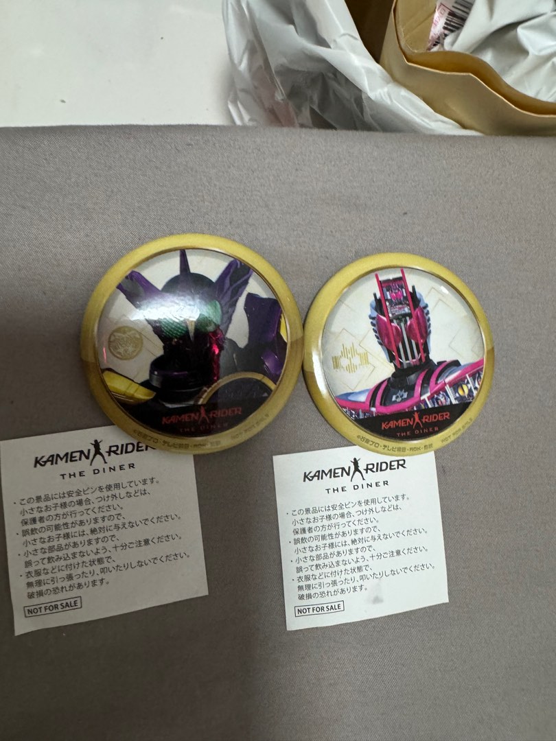 Kamen rider decade OOO badges The diner Tokyo, Hobbies & Toys, Toys ...