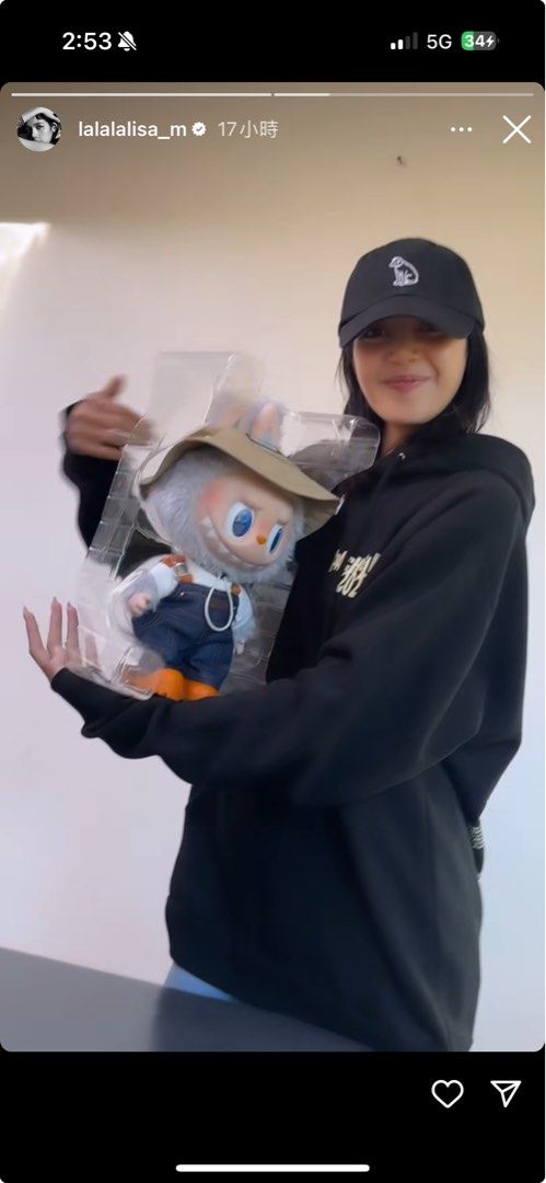 Labubu 春天 Lisa同款 現貨, 書籍、休閒與玩具, 收藏、紀念品, 明星週邊在旋轉拍賣