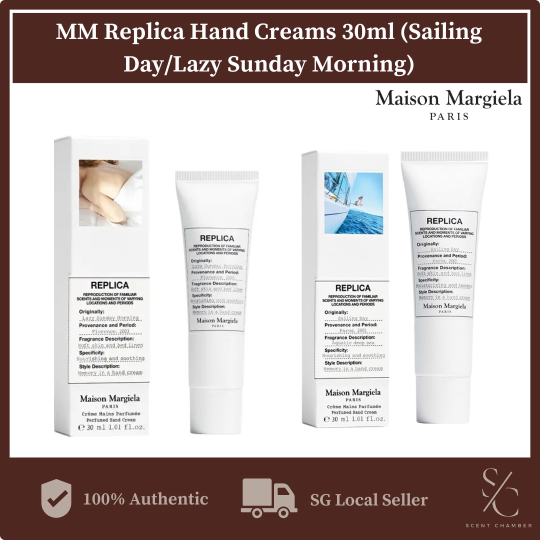 Maison Margiela Replica Hand Cream 30ml (Lazy Sunday Morning & Sailing ...