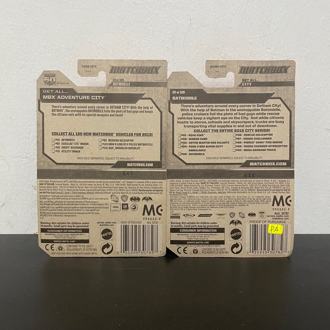 Matchbox Batmobile MBX Adventure City, Hobbies & Toys, Toys & Games on ...