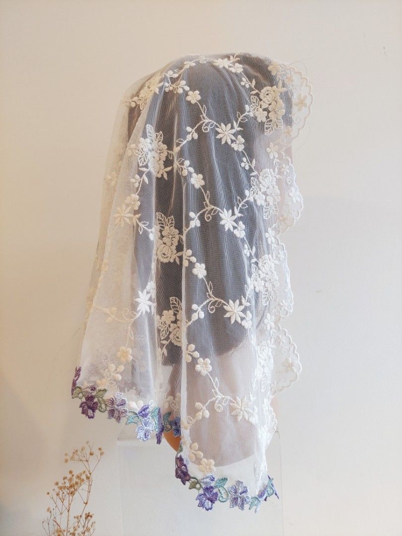 Mater Inviolata Chapel Veil, Women's Fashion, Watches & Accessories ...