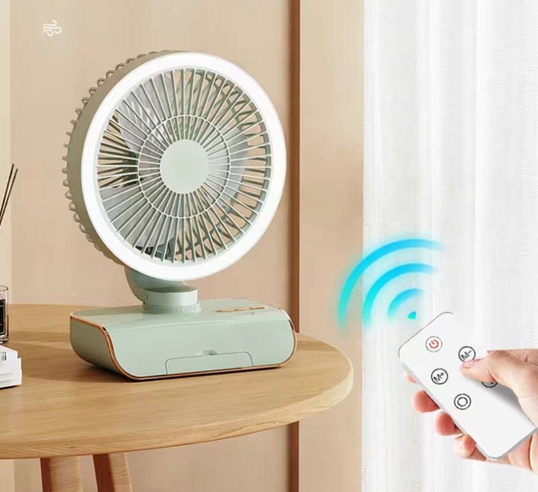 Mini fan and light, Furniture & Home Living, Lighting & Fans, Fans on ...
