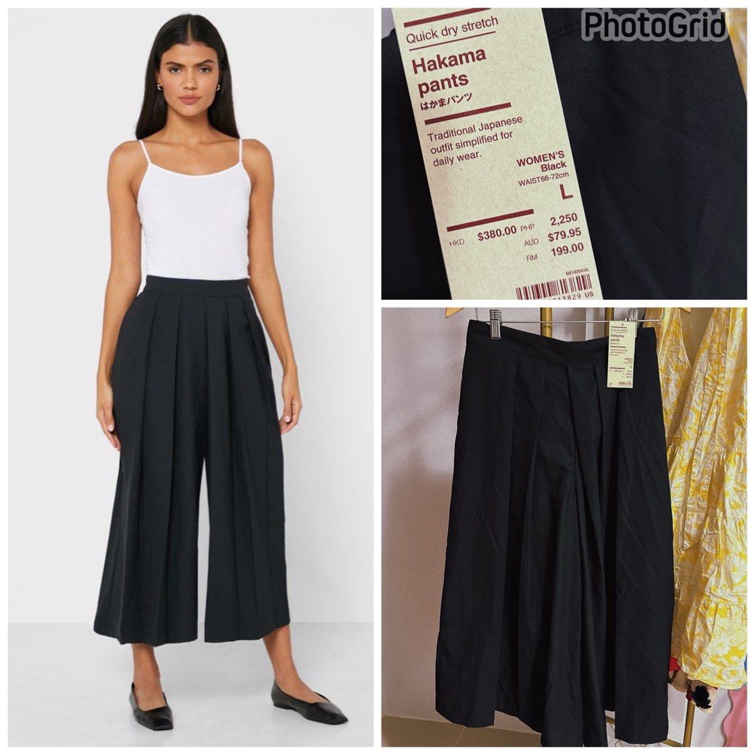Muji x Uniqlo Hakama Pants, Women's Fashion, Bottoms, Other Bottoms on ...