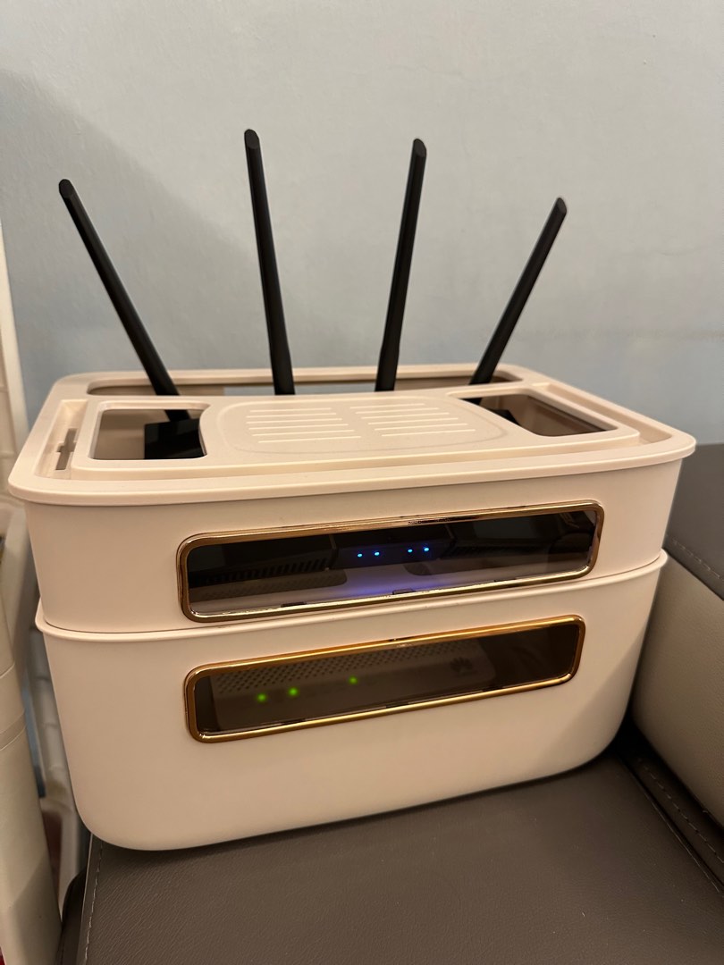 Multi- Level Storage Box for WiFi router and Modem, Computers & Tech ...